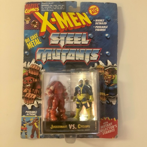 Vintage | Other | New Vintage Xmen Steel Mutants Juggernaut Vs Cyclops ...
